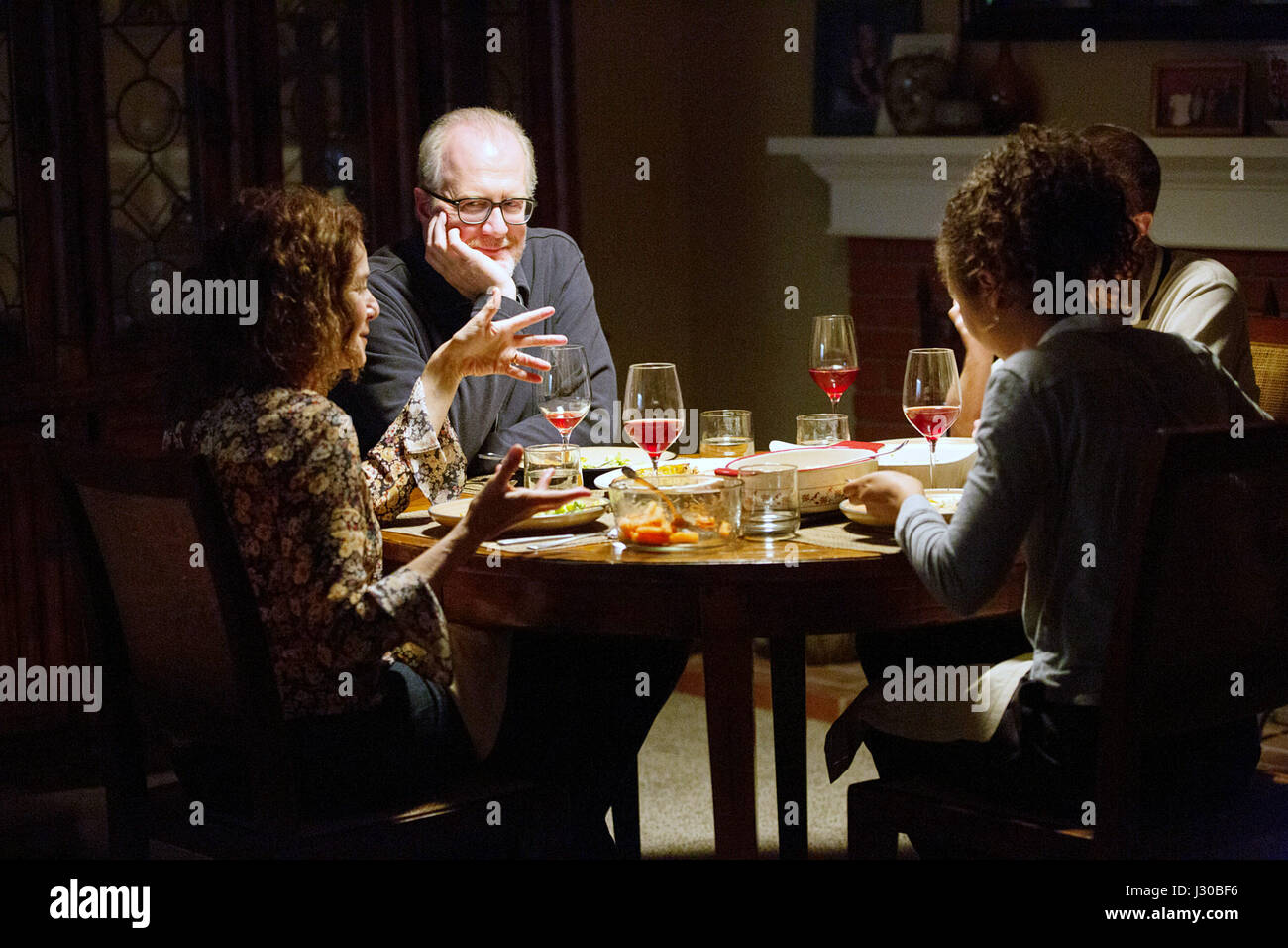 THE LOVERS, from left, Debra Winger, Tracy Letts, Jessica Sula, Tyler ...