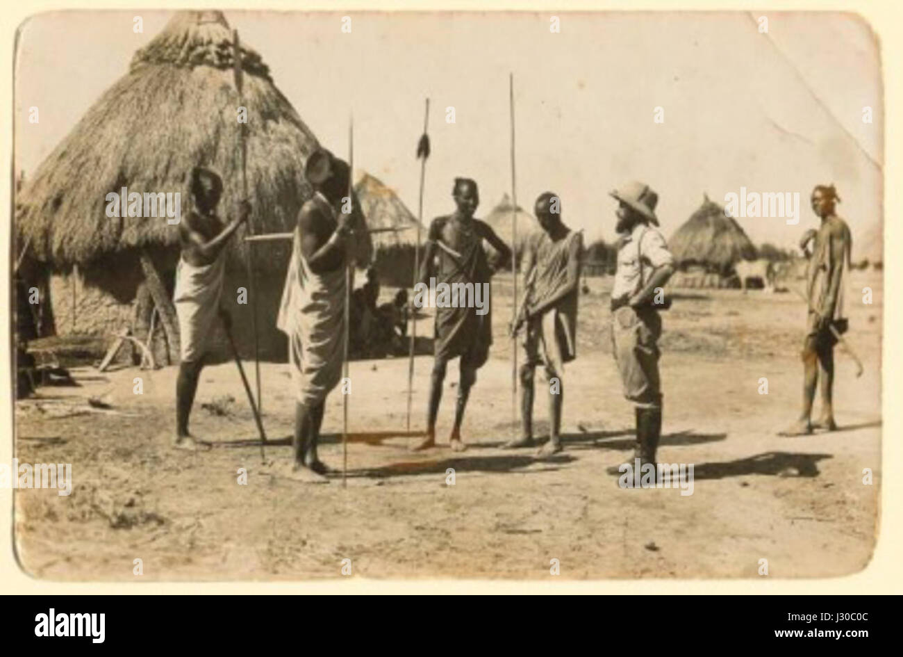 Among an African tribe Stock Photo - Alamy
