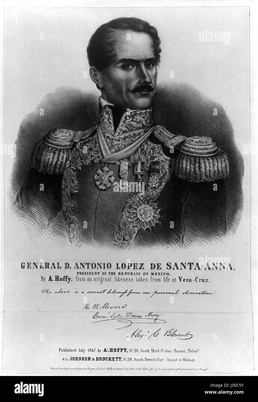 Antonio Lopez de Santa Anna was a Mexican military leader and president ...