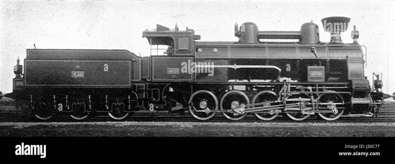 The Austrian State Railways Golsdorf compound 0-10-0 locomotive ...