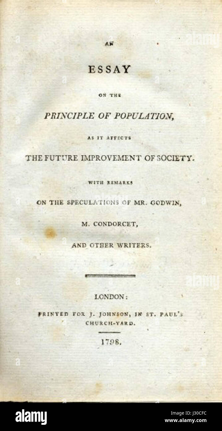 Principle of population hi-res stock photography and images - Alamy