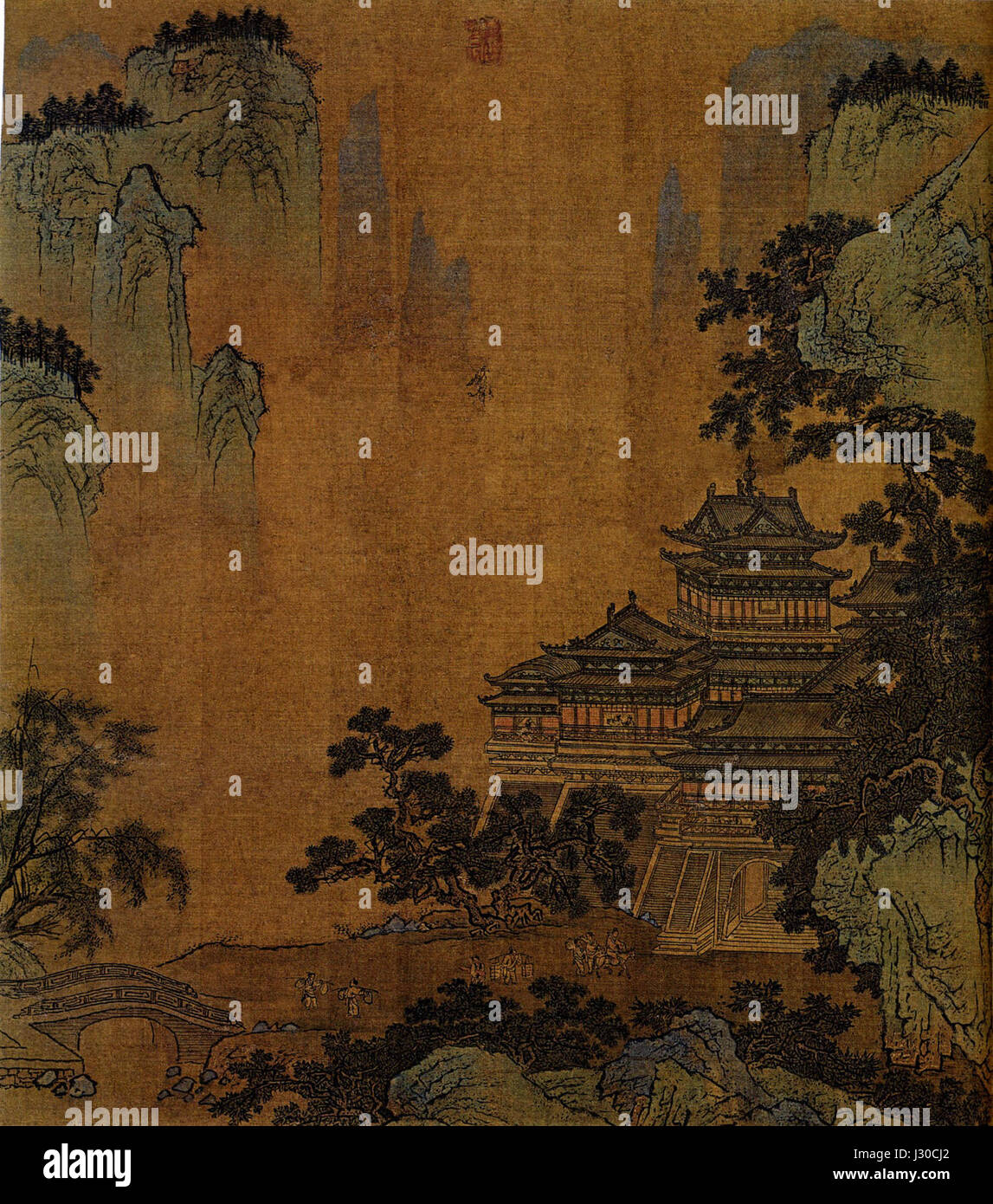 This image represents the Yellow Crane Tower, an iconic structure ...