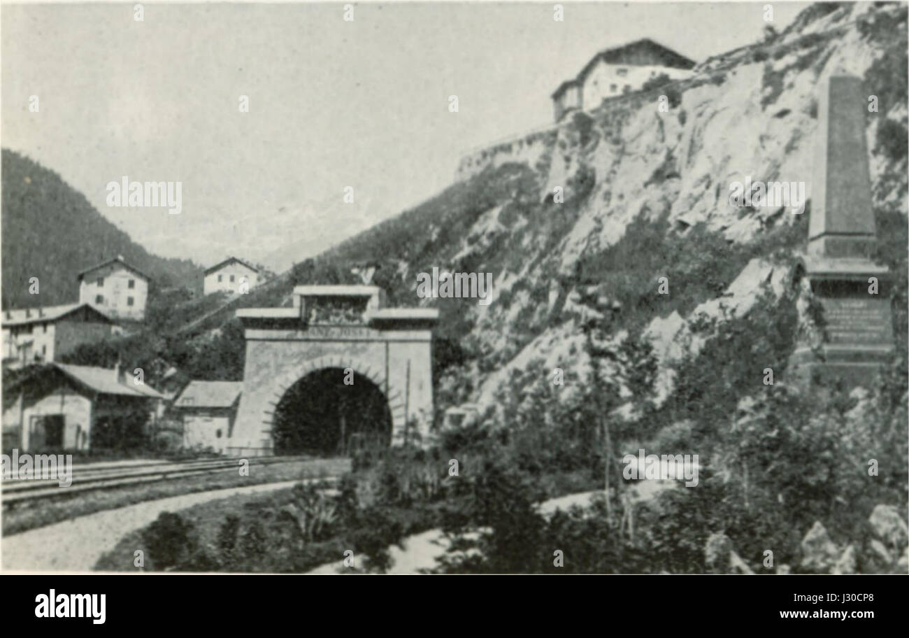 The Arlbergtunnel Ostportal, dating from around 1898, is a historically ...