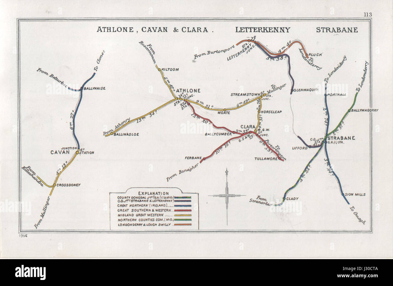 Letterkenny map hi-res stock photography and images - Alamy
