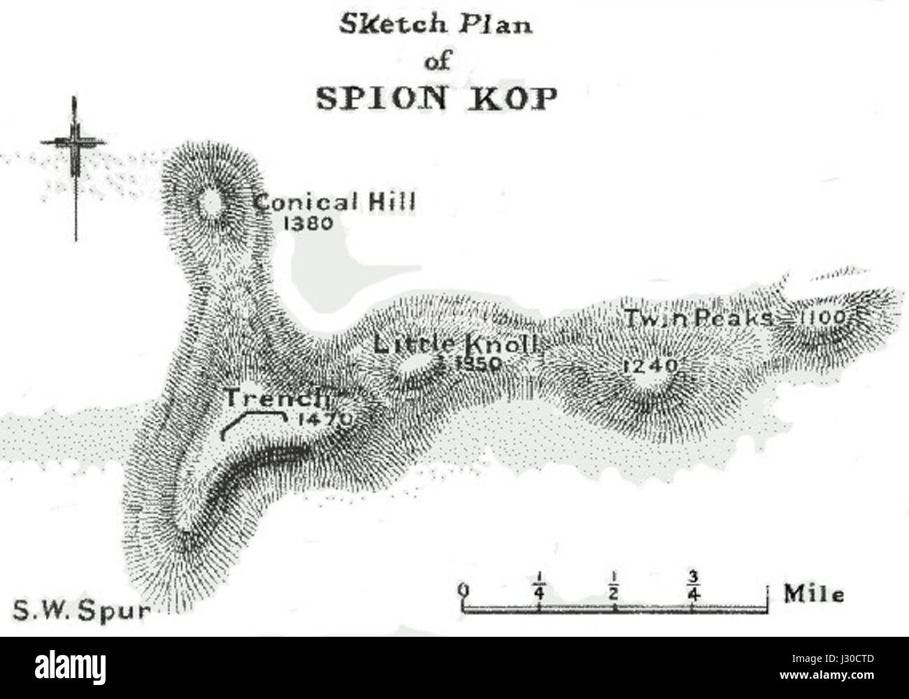 Map of spion kop hi-res stock photography and images - Alamy