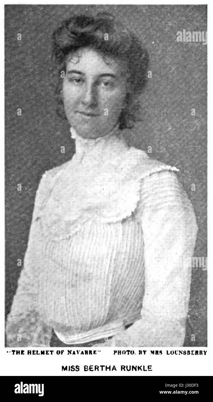 Bertha Runkle was an American author and historian, best known for her ...