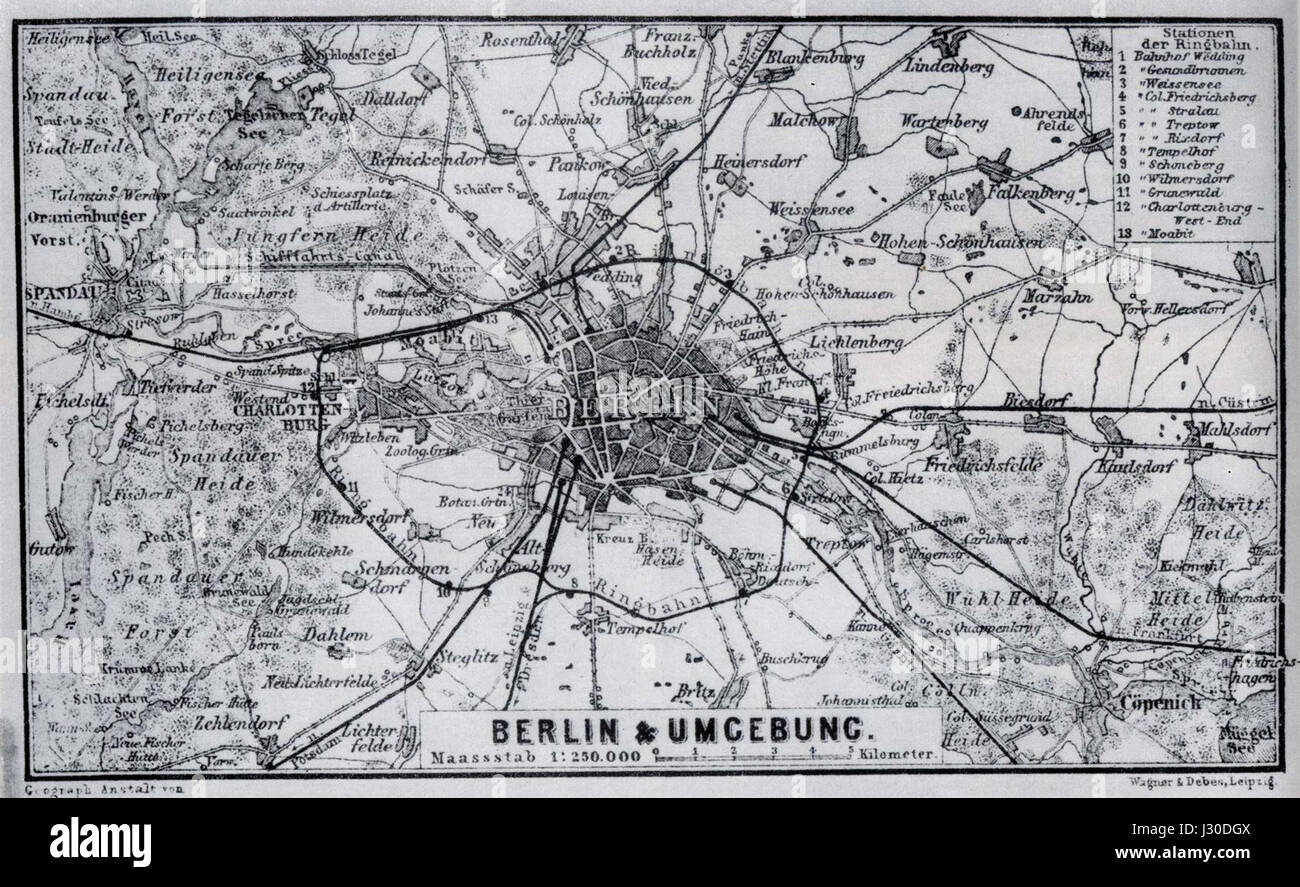Old map of berlin hi-res stock photography and images - Alamy