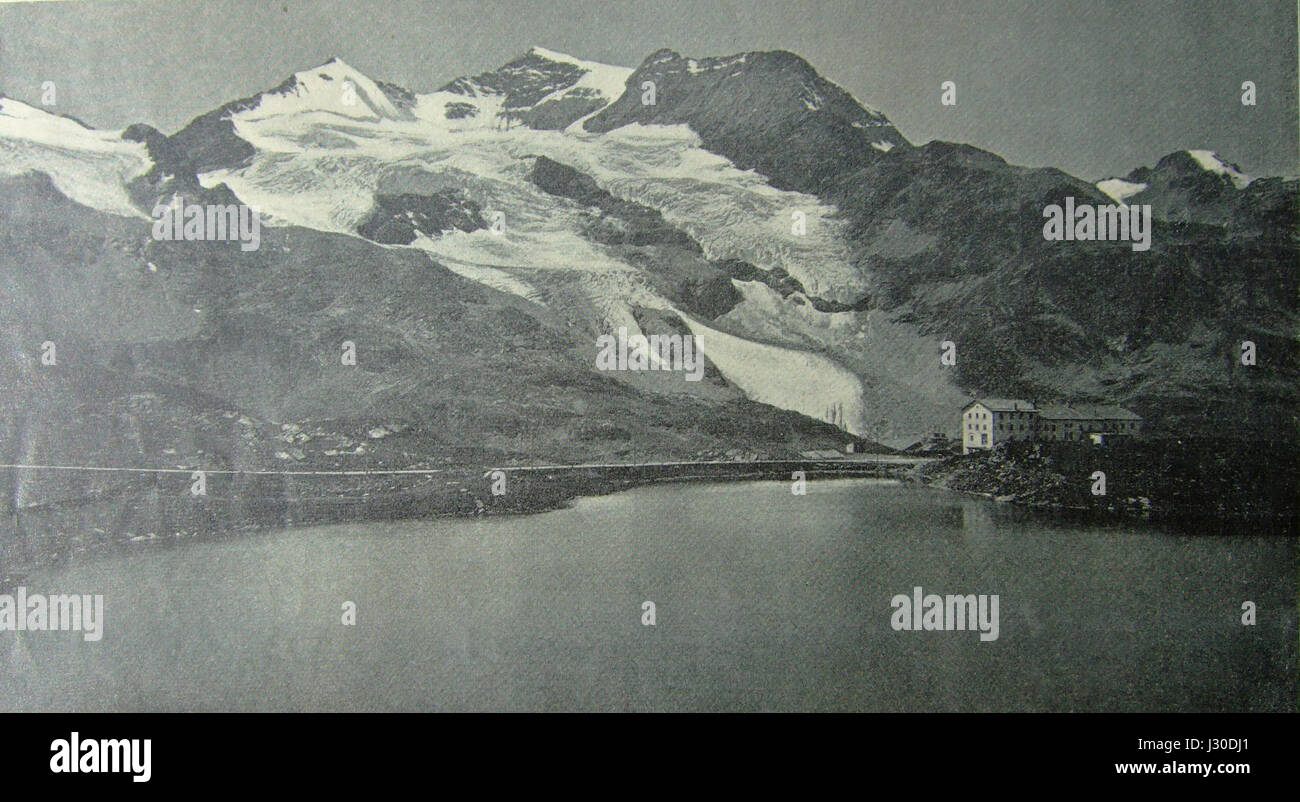 'Berninapass 1904' refers to a historical photograph or depiction of ...