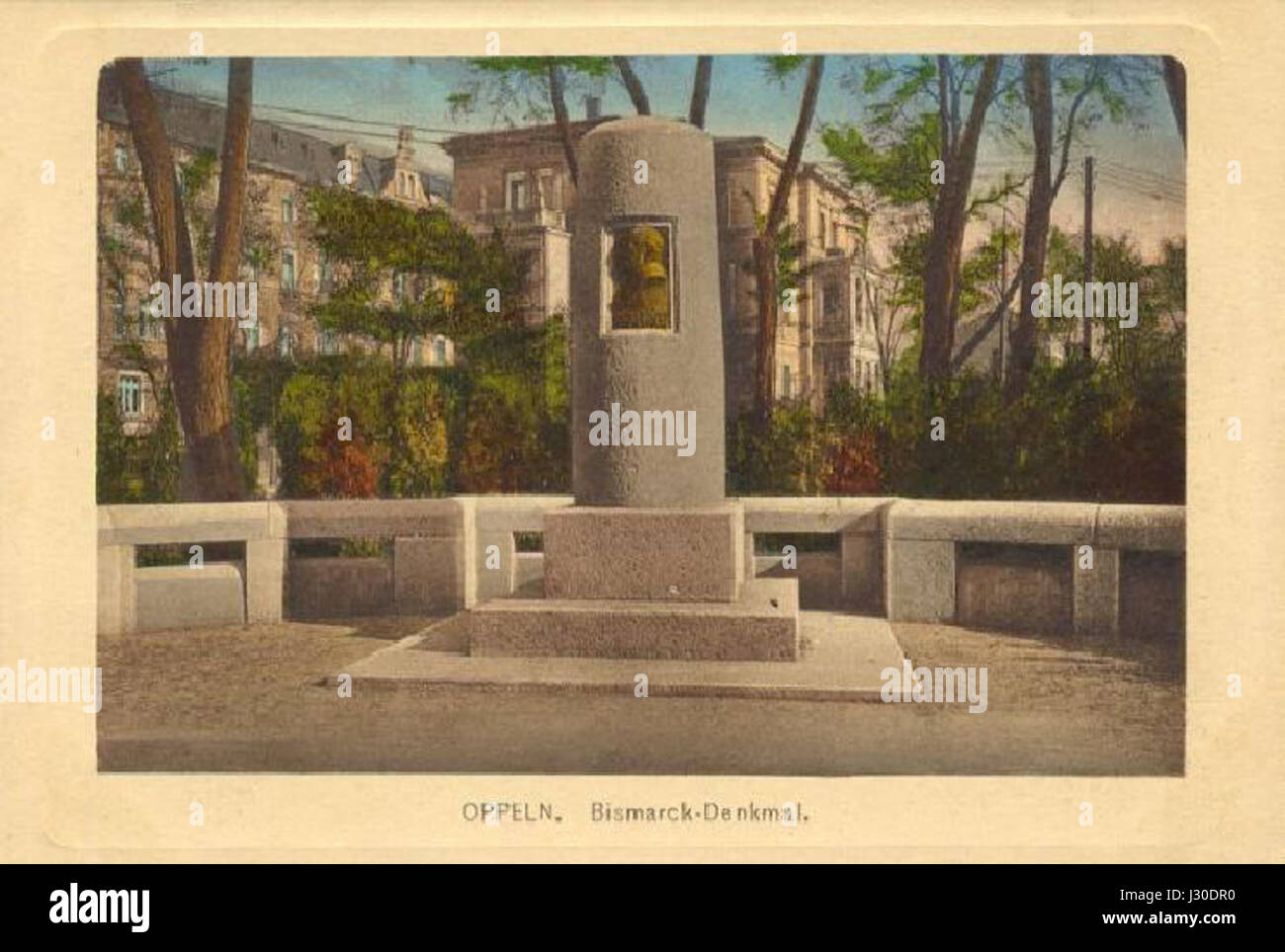 Photograph of the Bismarck Monument located in Opole (Oppeln), Poland ...
