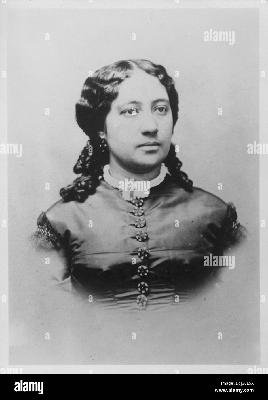 This title likely refers to a historical photograph of Bernice Pauahi ...