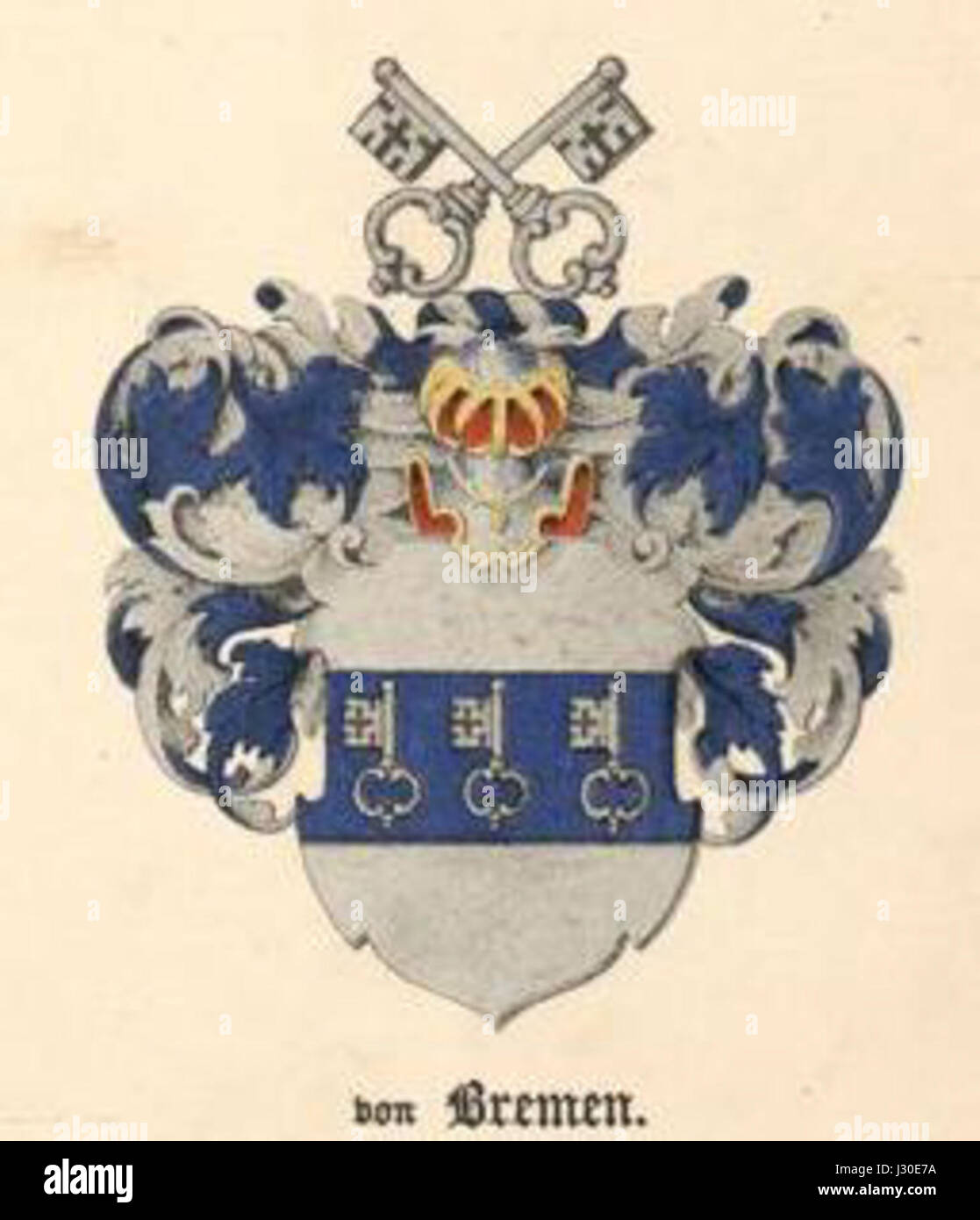 With the coat of arms of the city of bremen hi-res stock photography ...