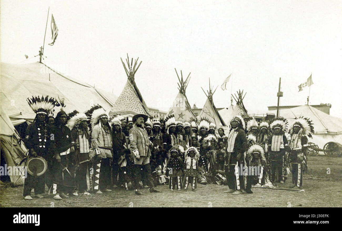 Buffalo Bills Wild West Show, 1890 Stock Photo - Alamy