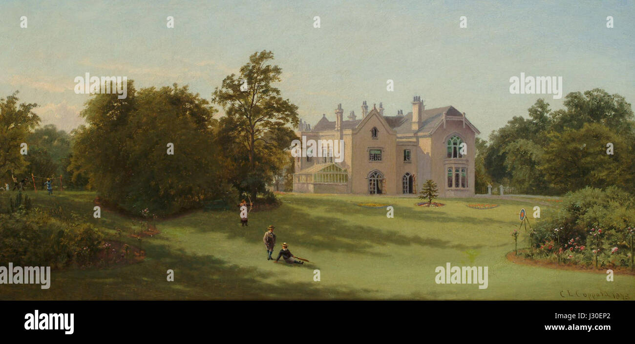 C Law Coppard's painting from 1878 depicts summer sports being enjoyed ...