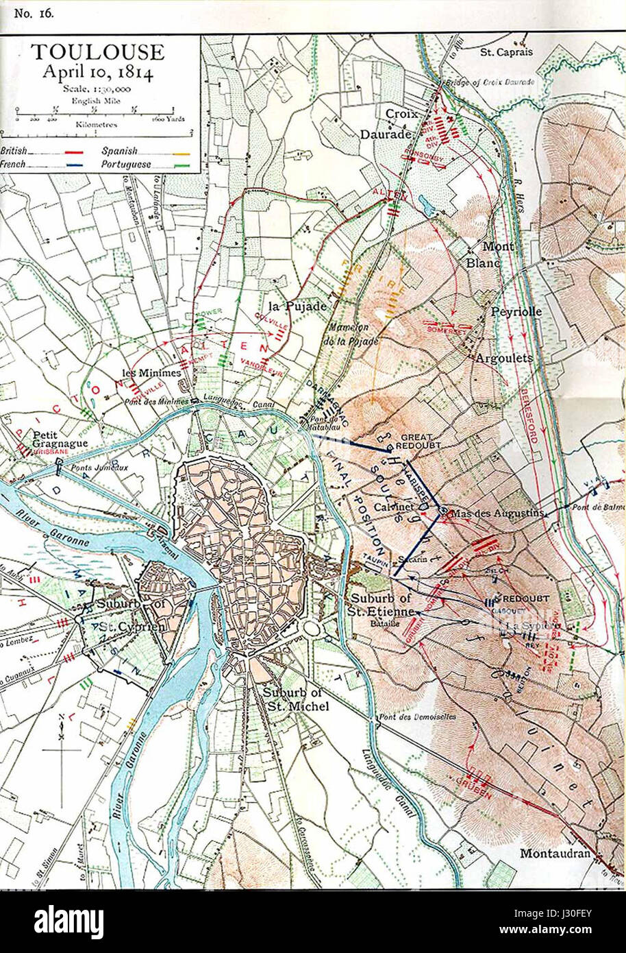 This refers to the Battle of Toulouse, which took place in 1814 as part ...