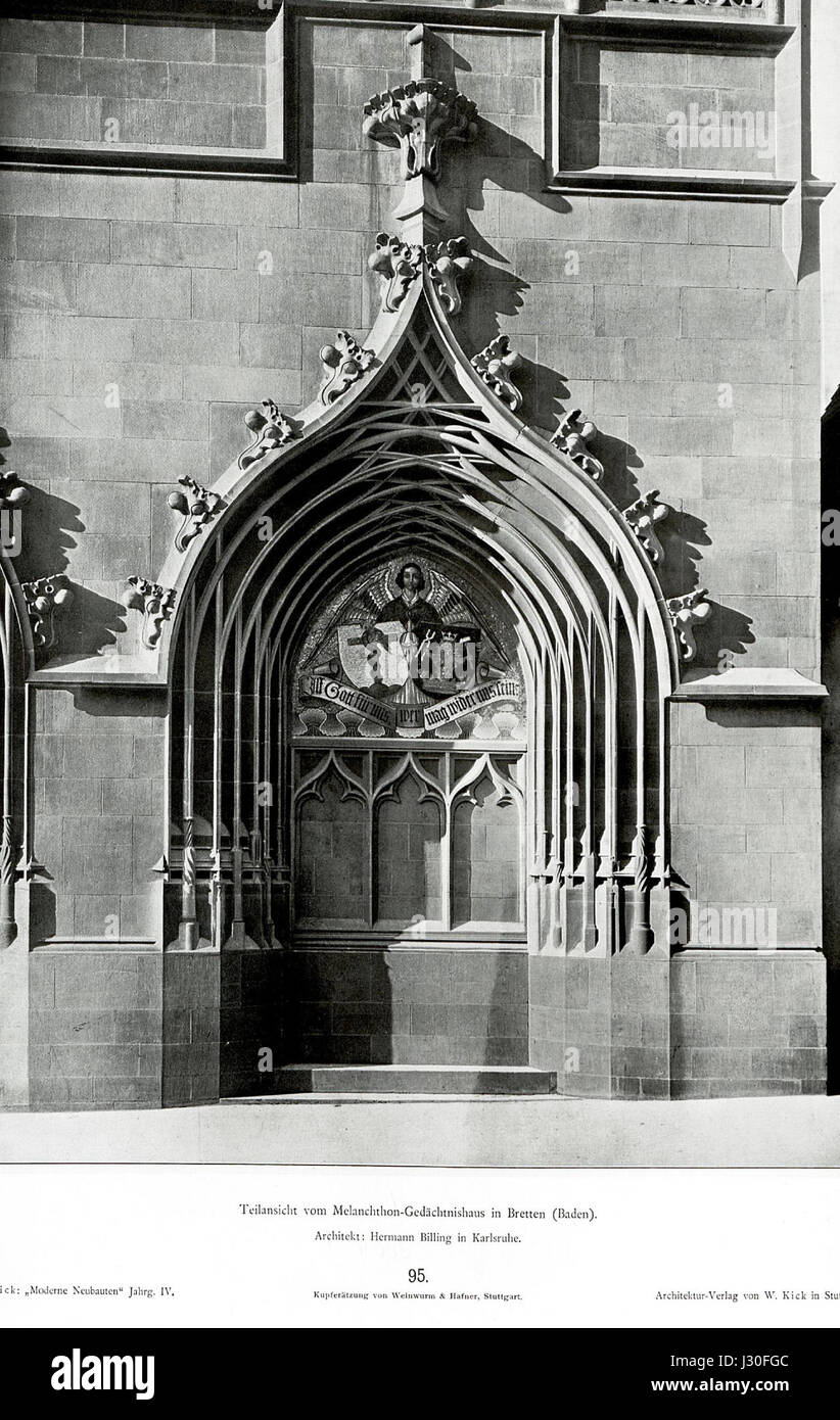 The Bretten Melanchthon House Entrance, illustrated on Tafel 95 of ...