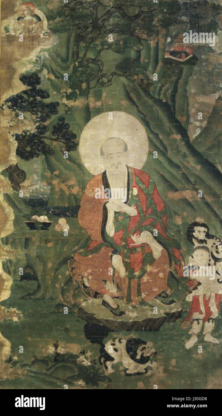 Brooklyn Museum - Arhat (One of nine Tibetan Ritual Paintings of Arhats ...