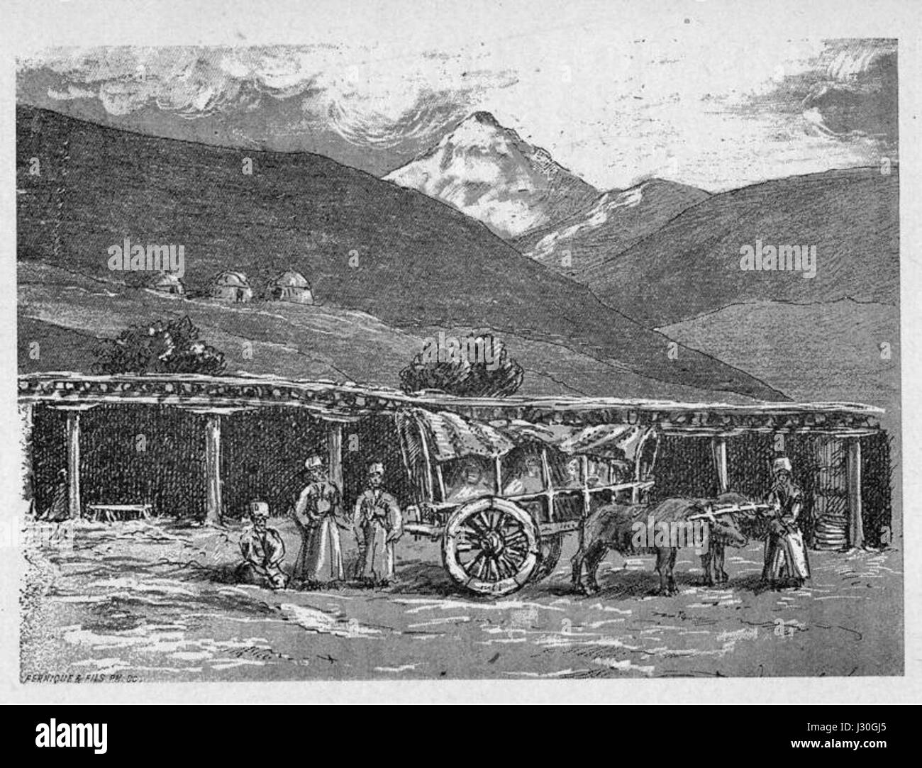 The caravansarai in Georgia is a historical building depicted in this ...