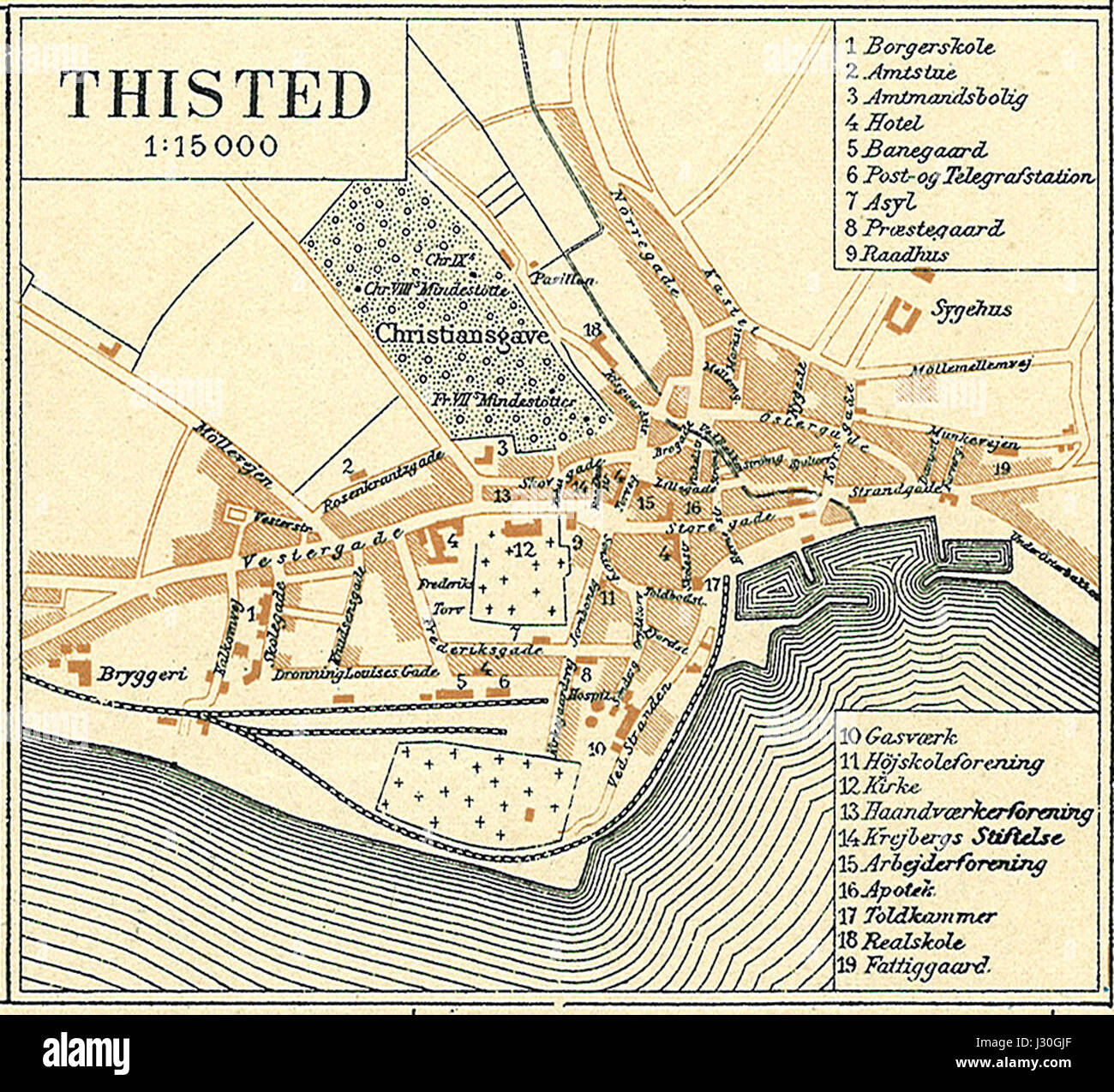 Thisted map hi-res stock photography and images - Alamy