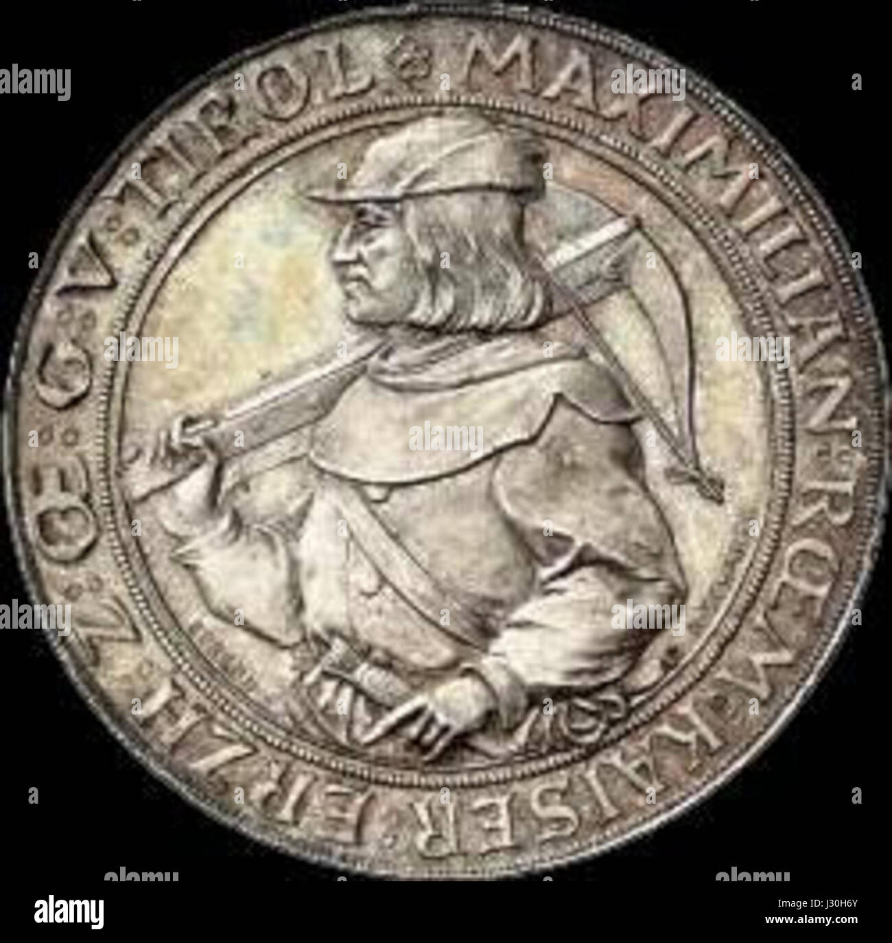 The AHG 2 florin coin, minted in 1885, was awarded as a Schuetzenpreis ...