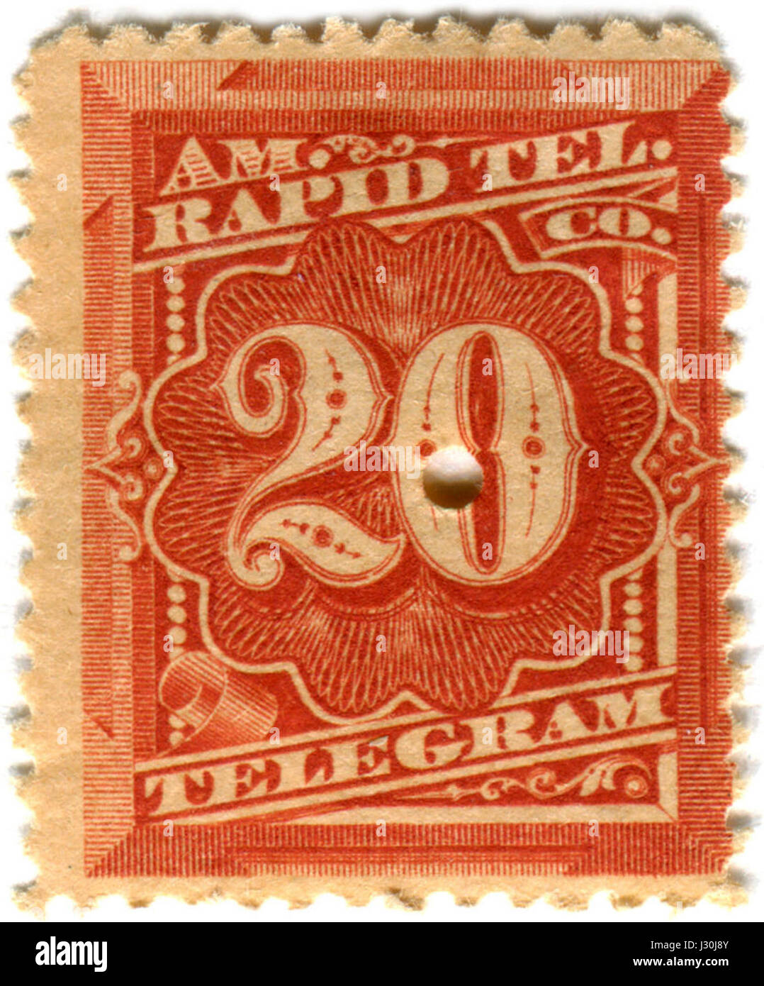 American Rapid Telegraph Co stamp Stock Photo - Alamy