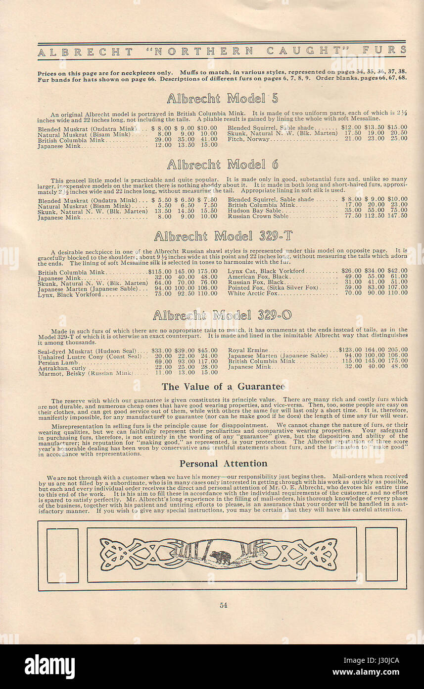 Albrecht's Fur Facts & Fashion, from the 1912-13 era, is a historical ...