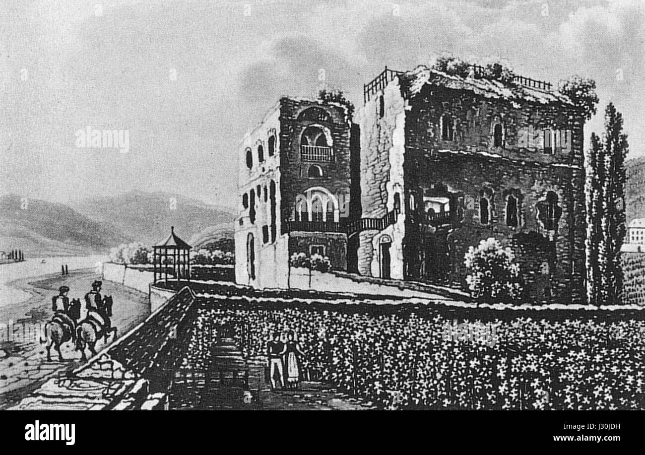 The Broemserburg Lithografie from 1820 is a print depicting the ...