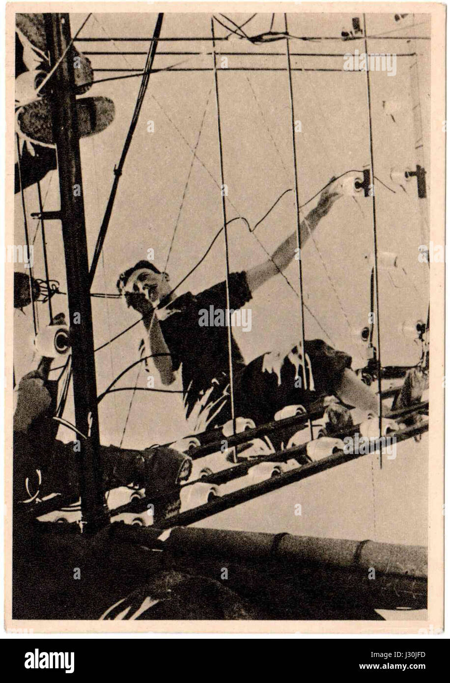 Telegraph workers hi-res stock photography and images - Alamy