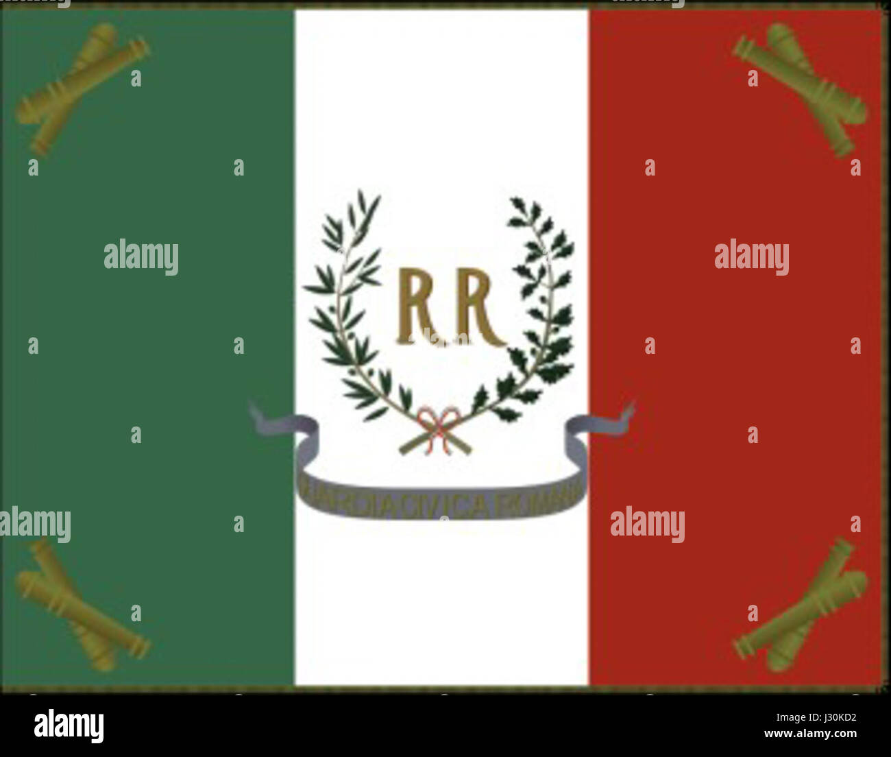 The 'Bandiera Repubblica Romana' was the flag of the Roman Republic, a ...