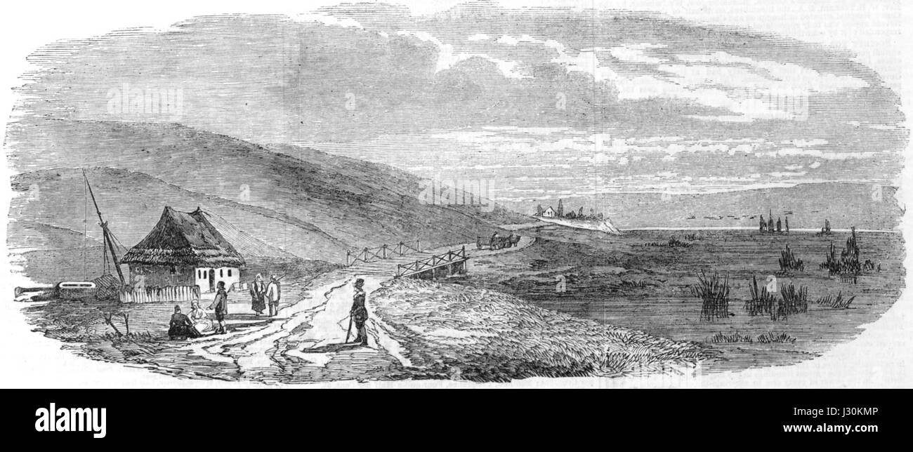 Banks of the Pruth, the boundary between the Russian territory and ...