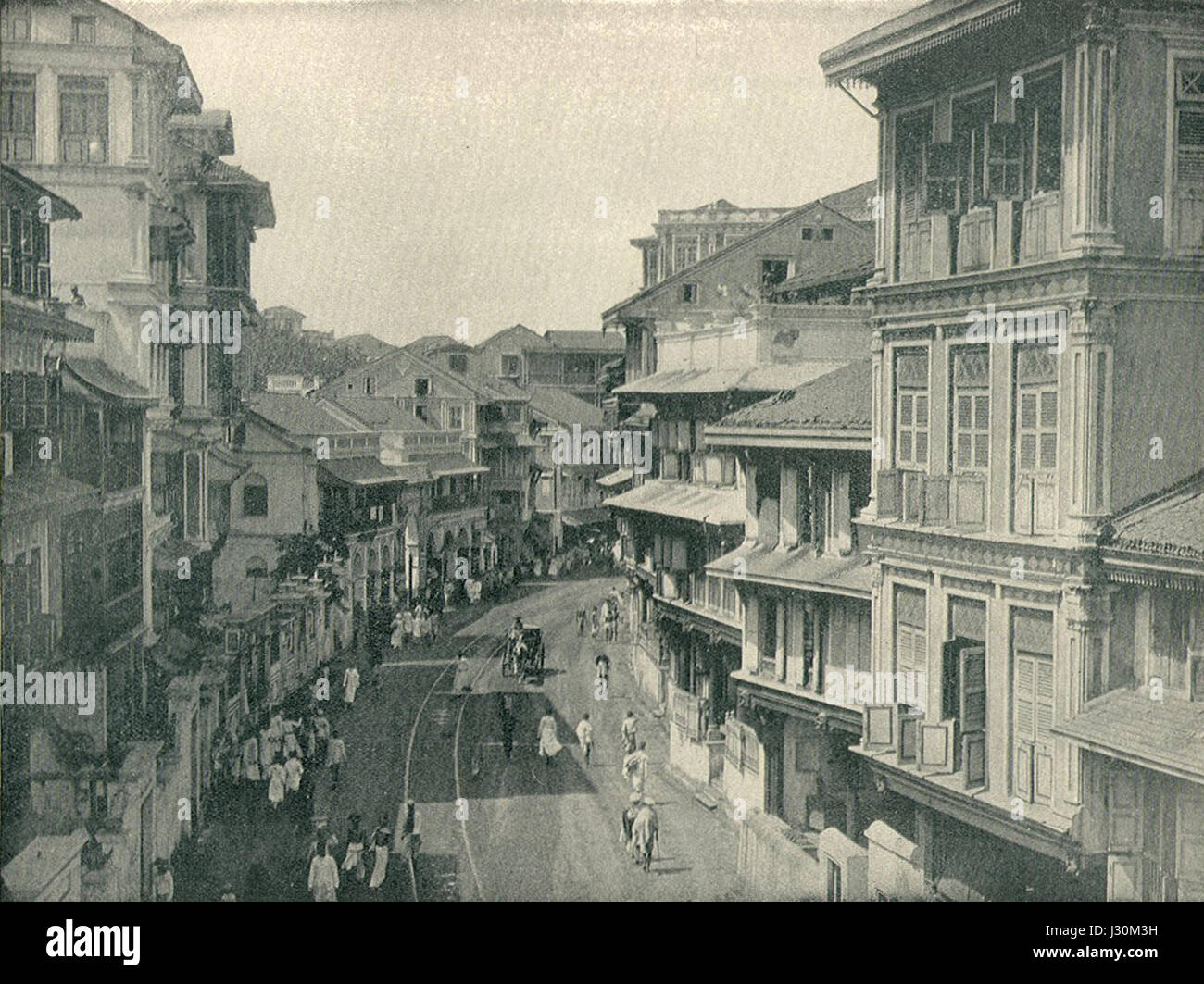 The 1890 map of Kalbadevi Road in Bombay (now Mumbai) reflects the city ...