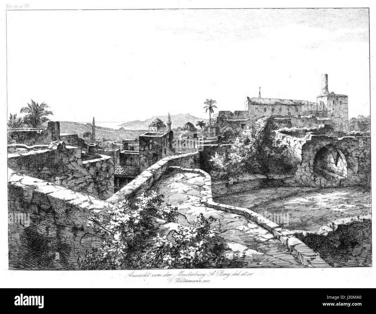 The *Berg Rhodus 35 - Aussicht von der Meisterburg* provides a ...