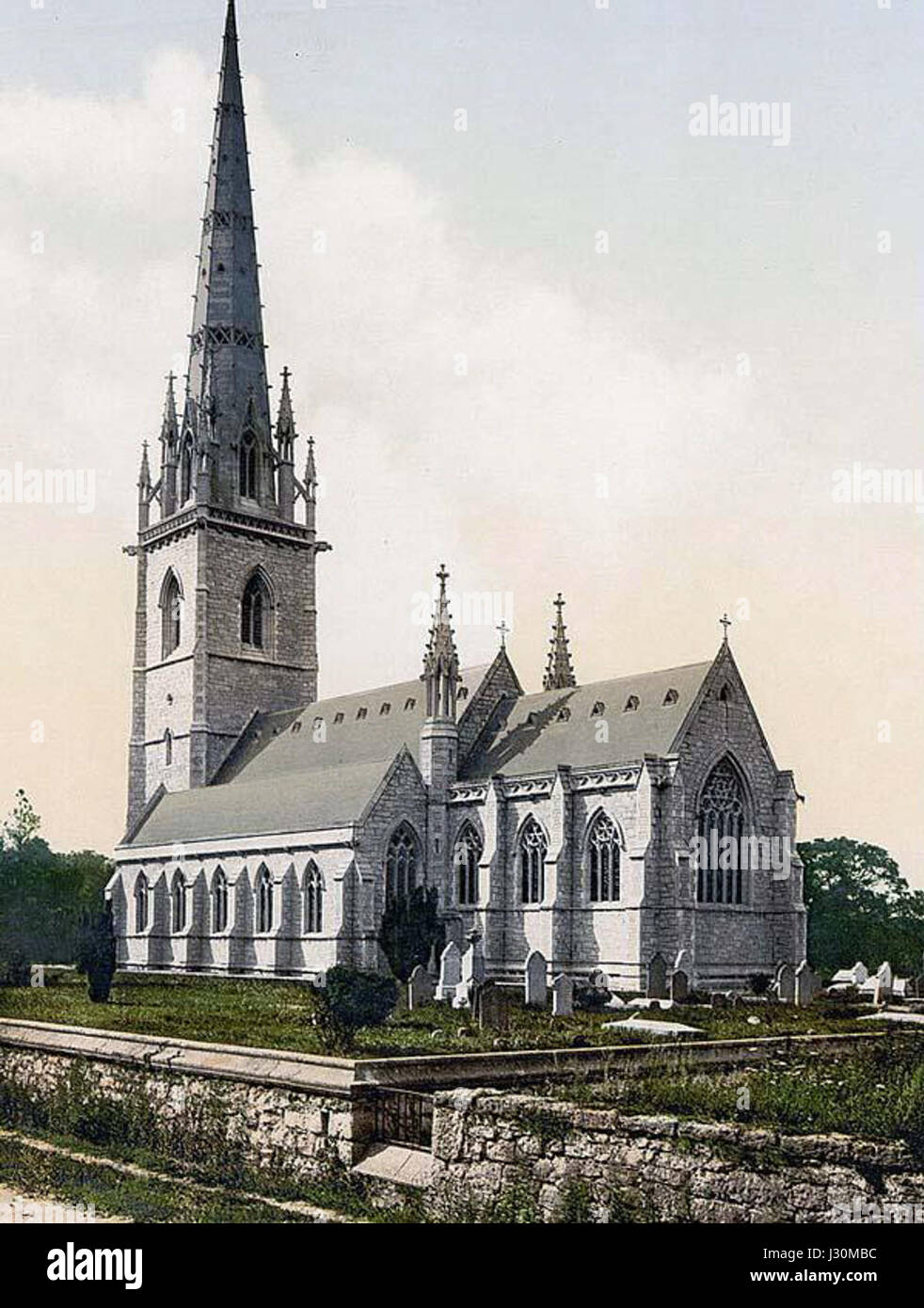 The exterior of Boddelwyddan Church in Wales showcases its historical ...