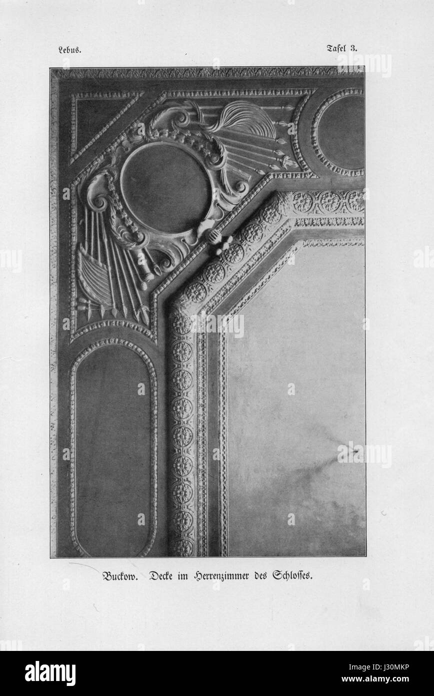 The painting *Decke im Herrenzimmer* at Schloss Lebus depicts the ...