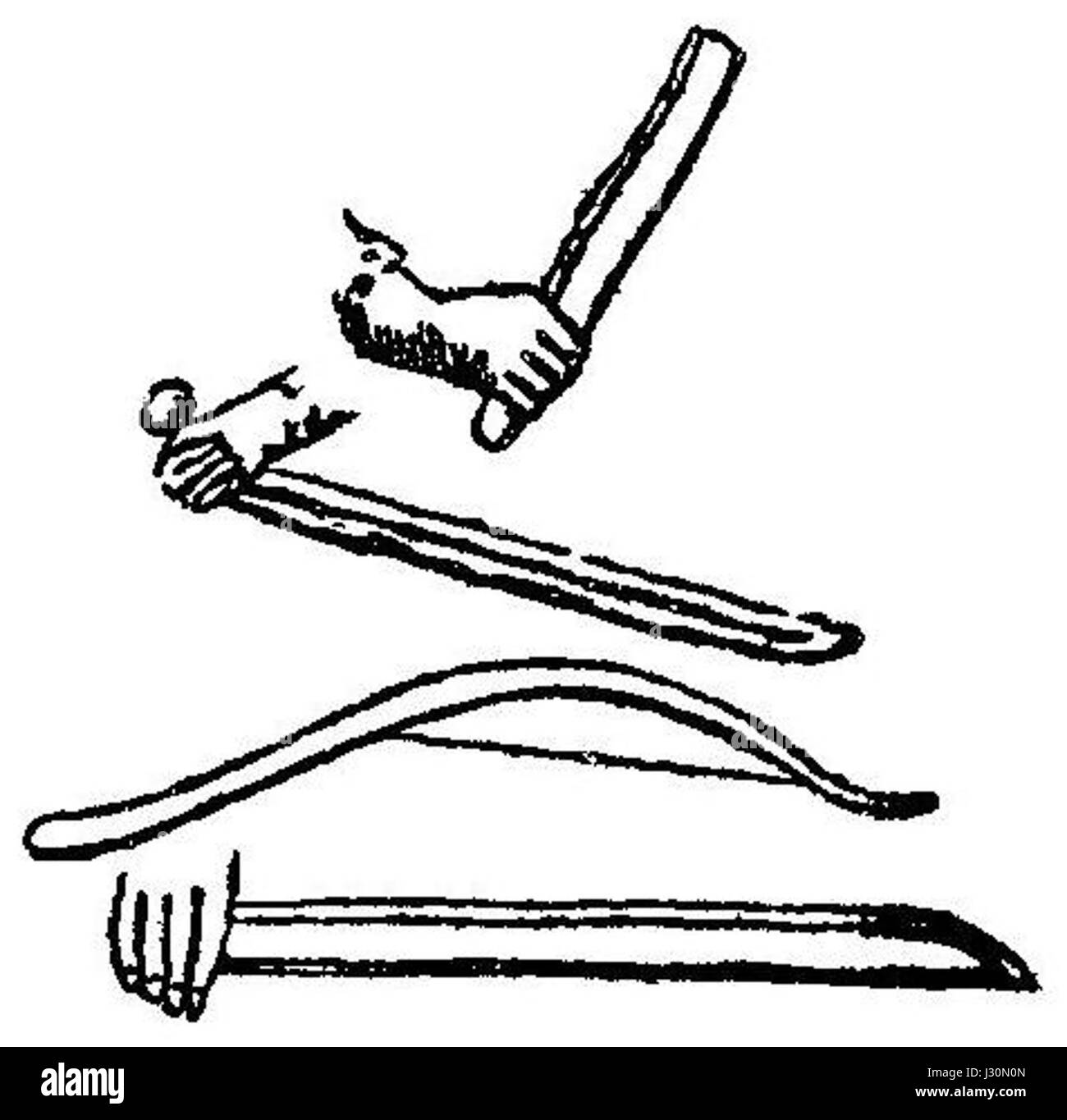 Weaponry skill Black and White Stock Photos & Images - Alamy