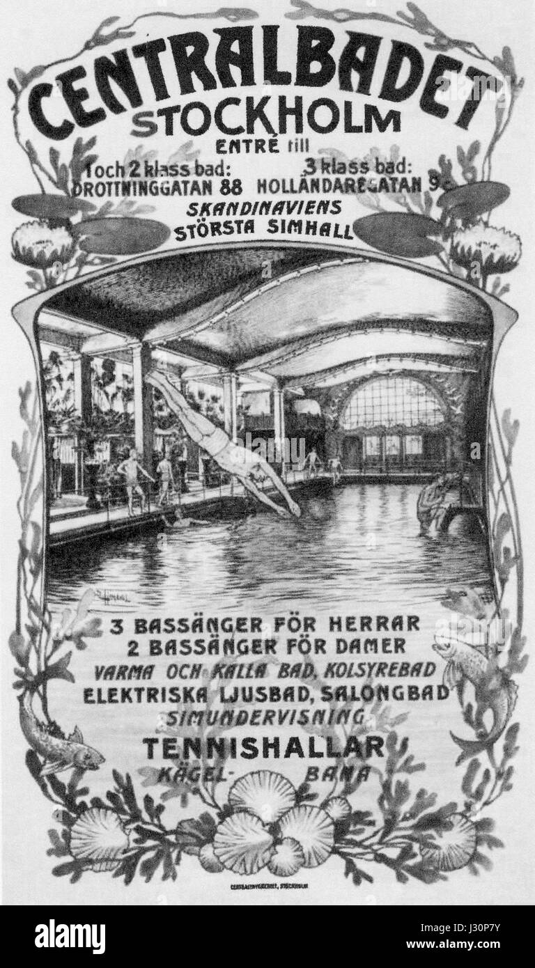 Centralbadet Black and White Stock Photos & Images - Alamy