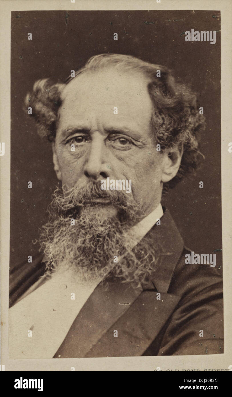 Charles Dickens portrait c1860s Stock Photo - Alamy