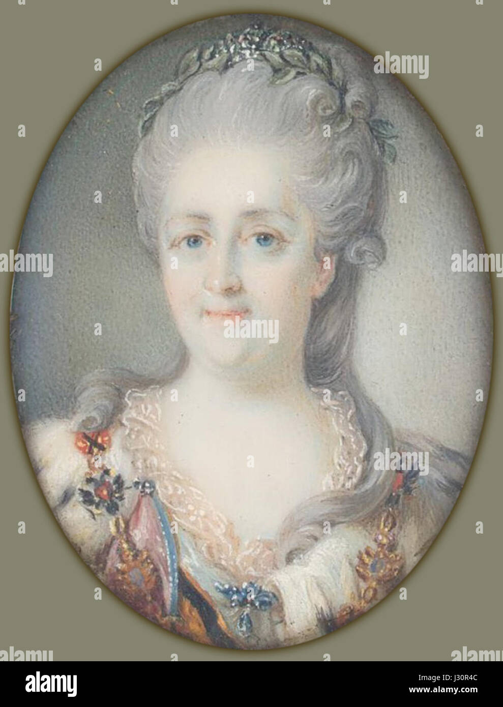 This portrait of Catherine II, known as Catherine the Great, is an ...