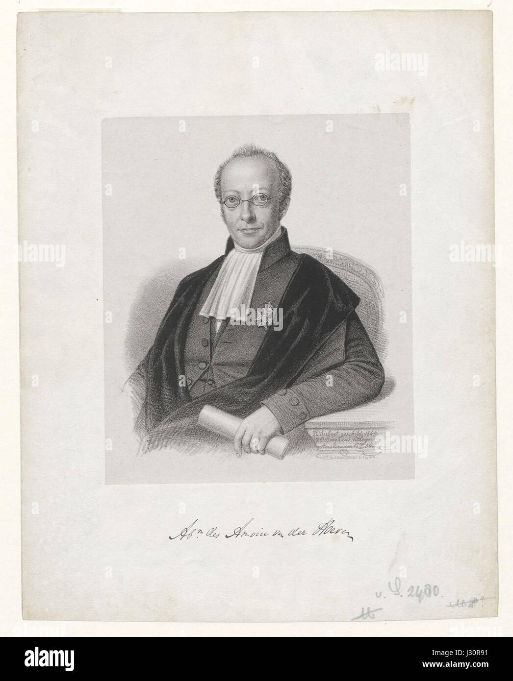 Abraham des Amorie van der Hoeven (1798-1855 Stock Photo - Alamy