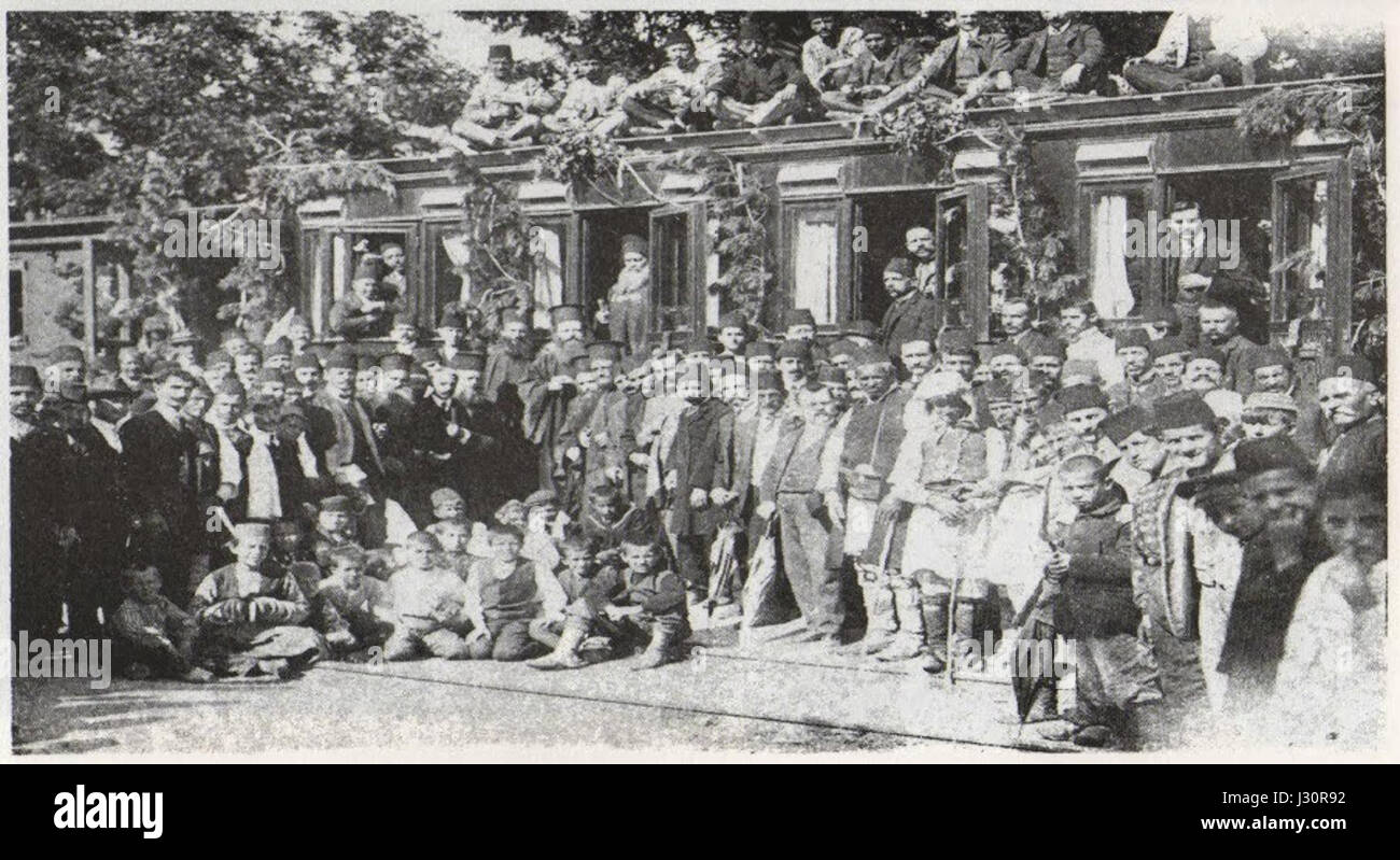 The arrival of Bishop Ioakim in Bitolya, captured in a historic ...
