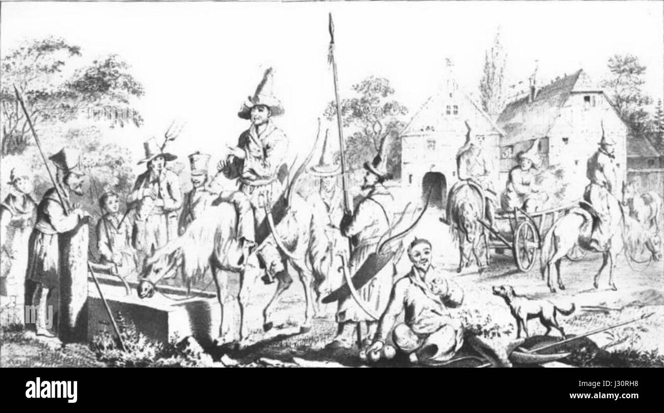 The Baschkiren, a group from the Ural region, were depicted in Zittau ...