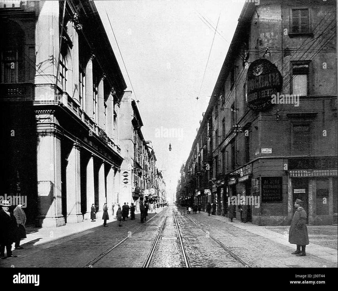 Via roma street Black and White Stock Photos & Images - Alamy