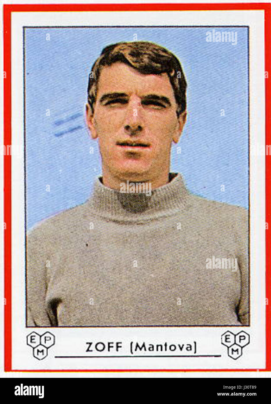 A portrait of Dino Zoff, the renowned Italian goalkeeper, from 1964 ...