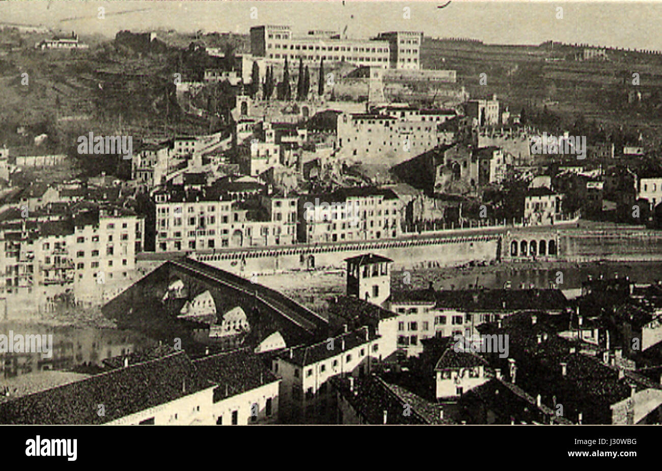 The panoramic view of Verona from Castel San Pietro offers a ...