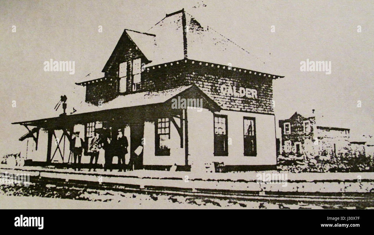 Calder Station, a railway station in the early 20th century, was an ...