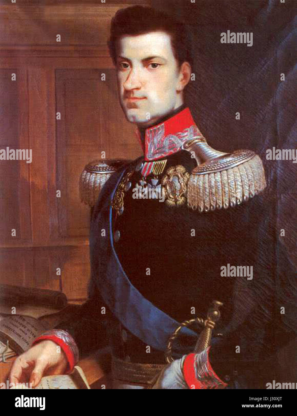 A historical depiction of Carlo Alberto, likely referring to the ...