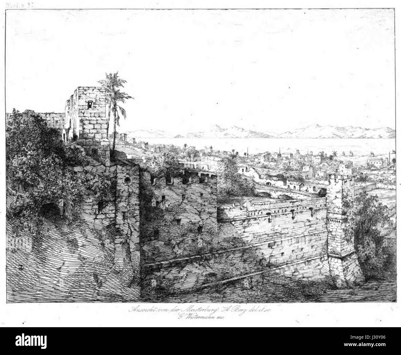 Berg Rhodus 30 - Aussicht von der Meisterburg Stock Photo - Alamy