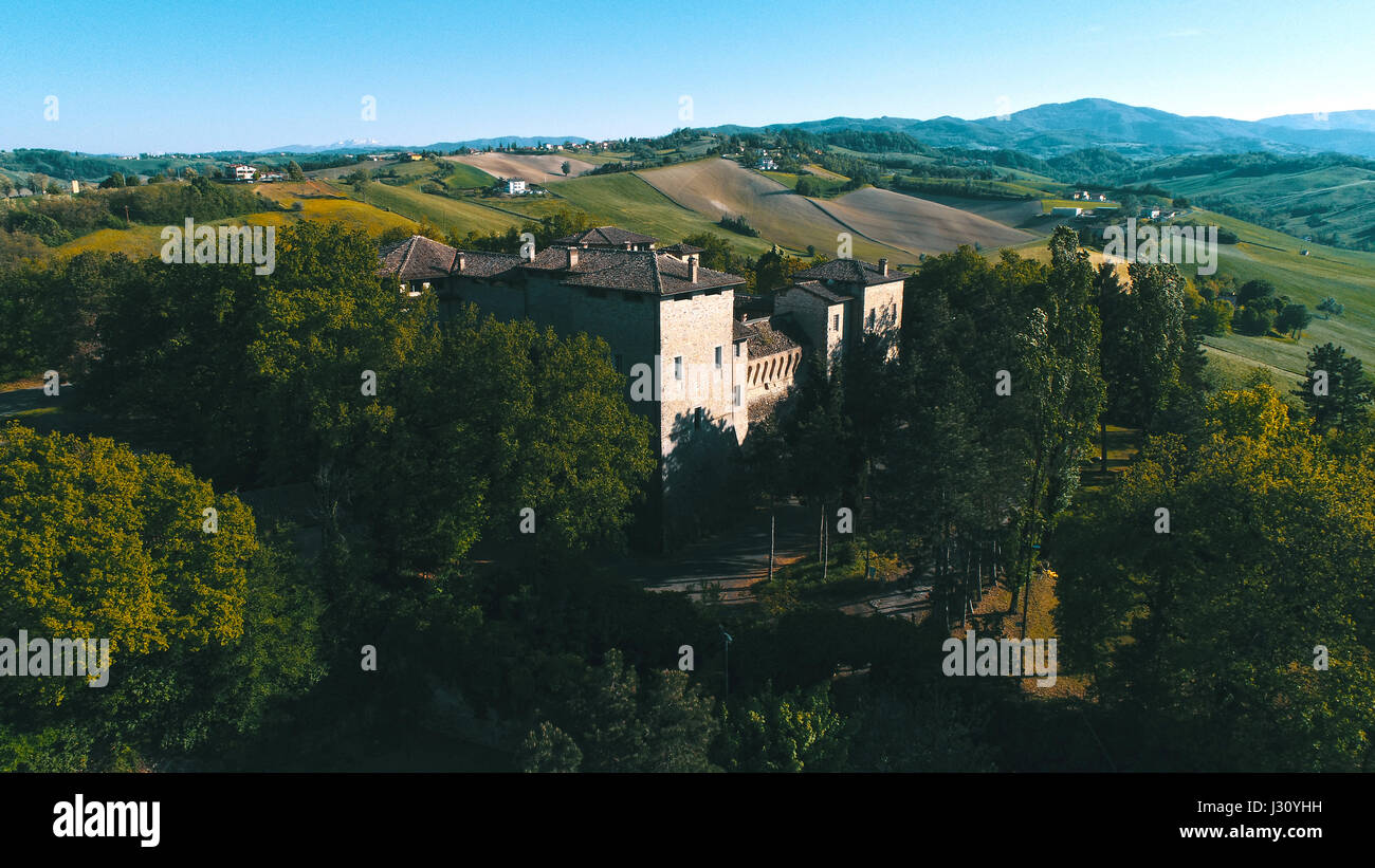 Felino castle, Parma, Emilia Romagna, Italy Stock Photo - Alamy