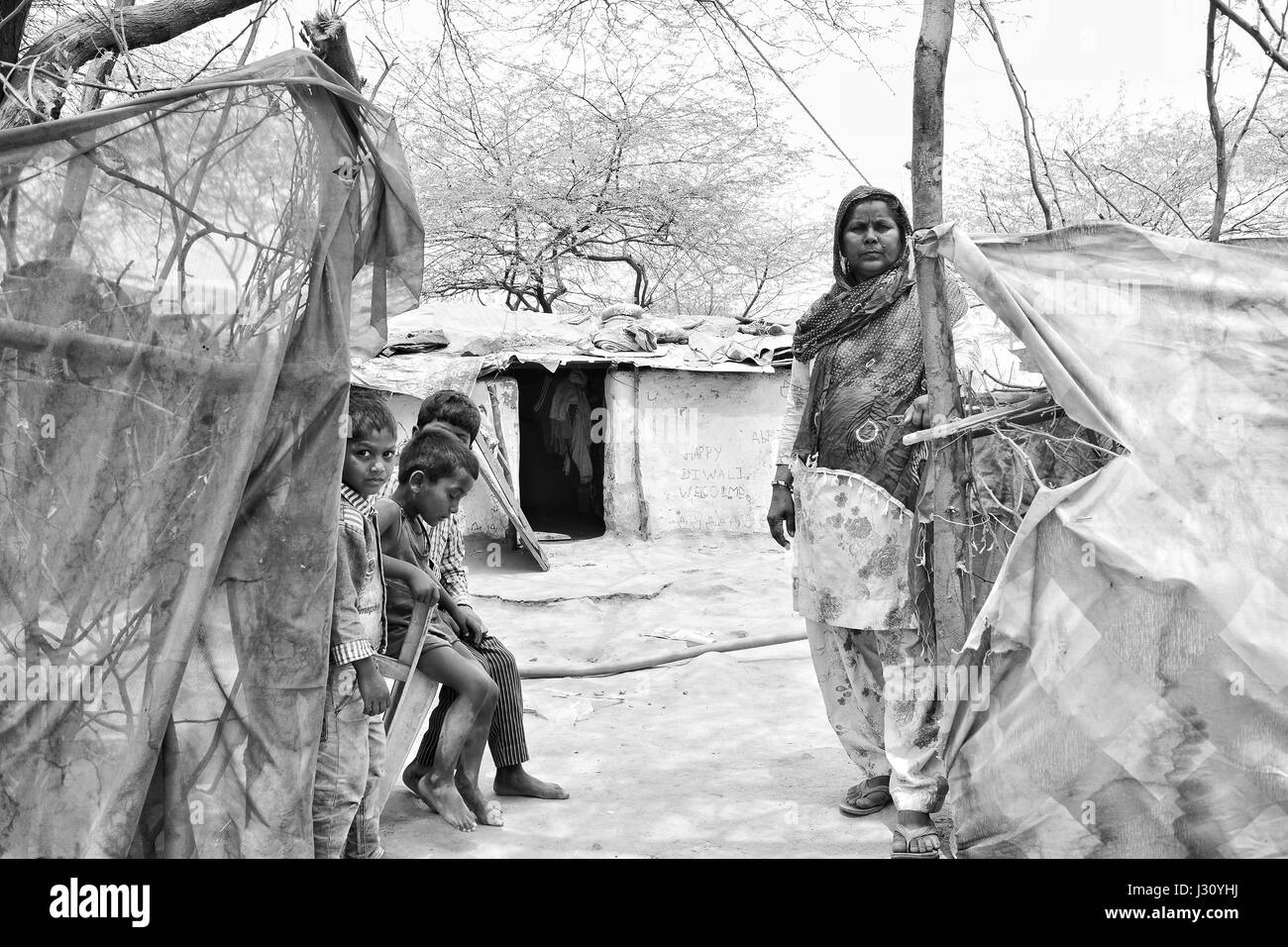 The Slum Life Stock Photo - Alamy