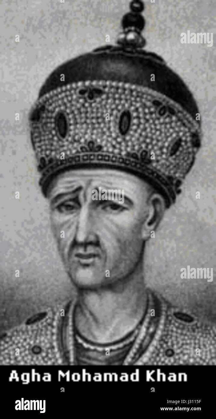 Agha Mohammad Khan Qajar was the founder of the Qajar dynasty in Persia ...