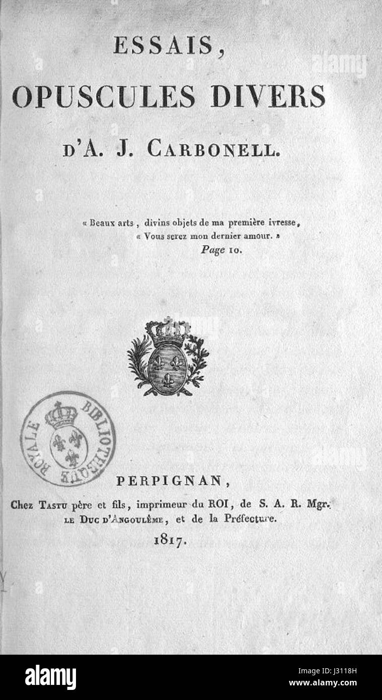 The 'Carbonell' by Tastu, published in 1817, is a significant work ...